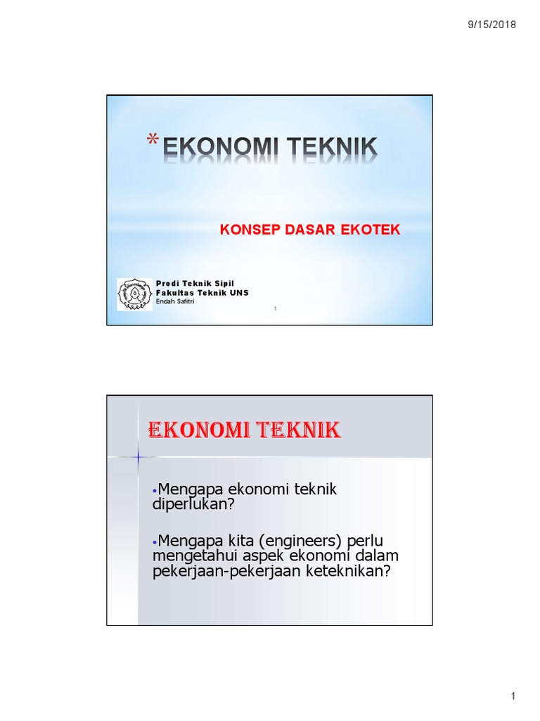 Ekotek-1 Konsep Dasar Ekotek | PDF