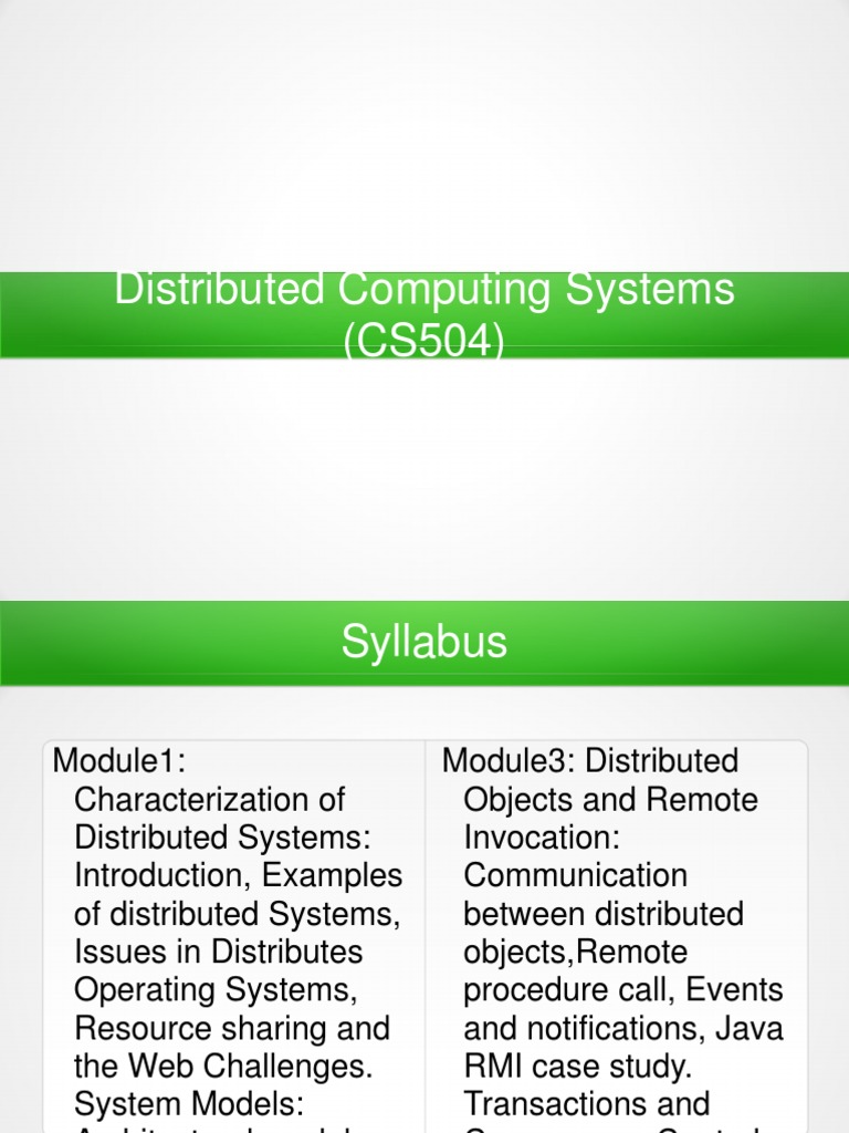 Distributed System | PDF | Distributed Computing | Message Passing