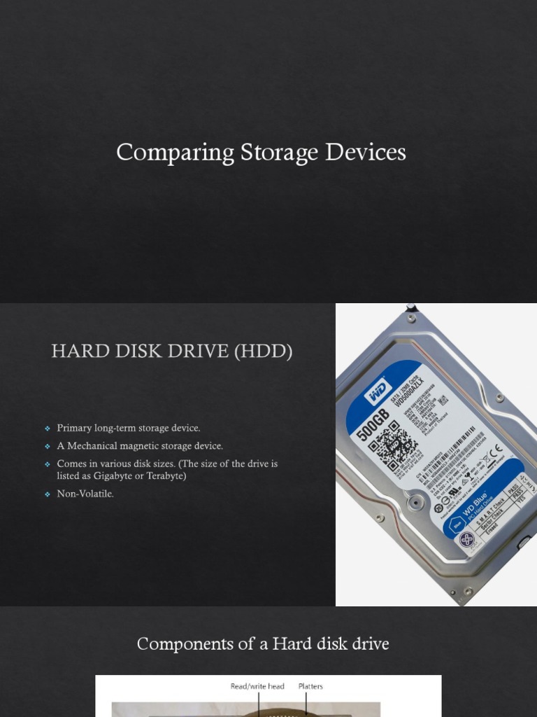 Comparing Storage Devices | PDF