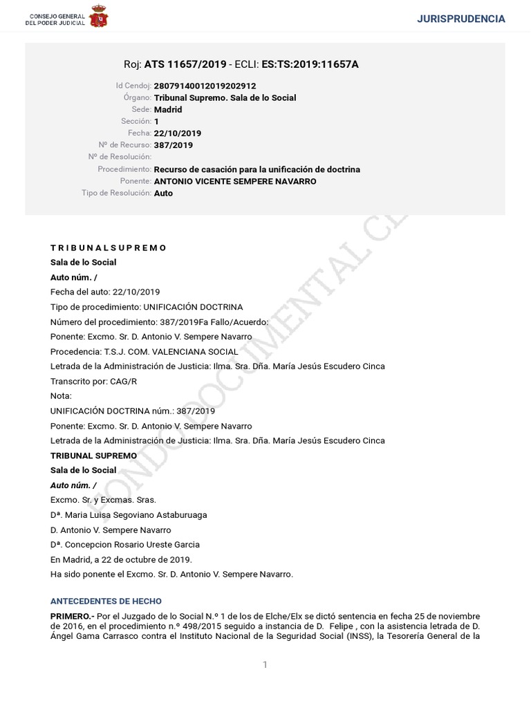 Ats 11657 2019 | PDF | Sentencia (ley) | Res Judicata