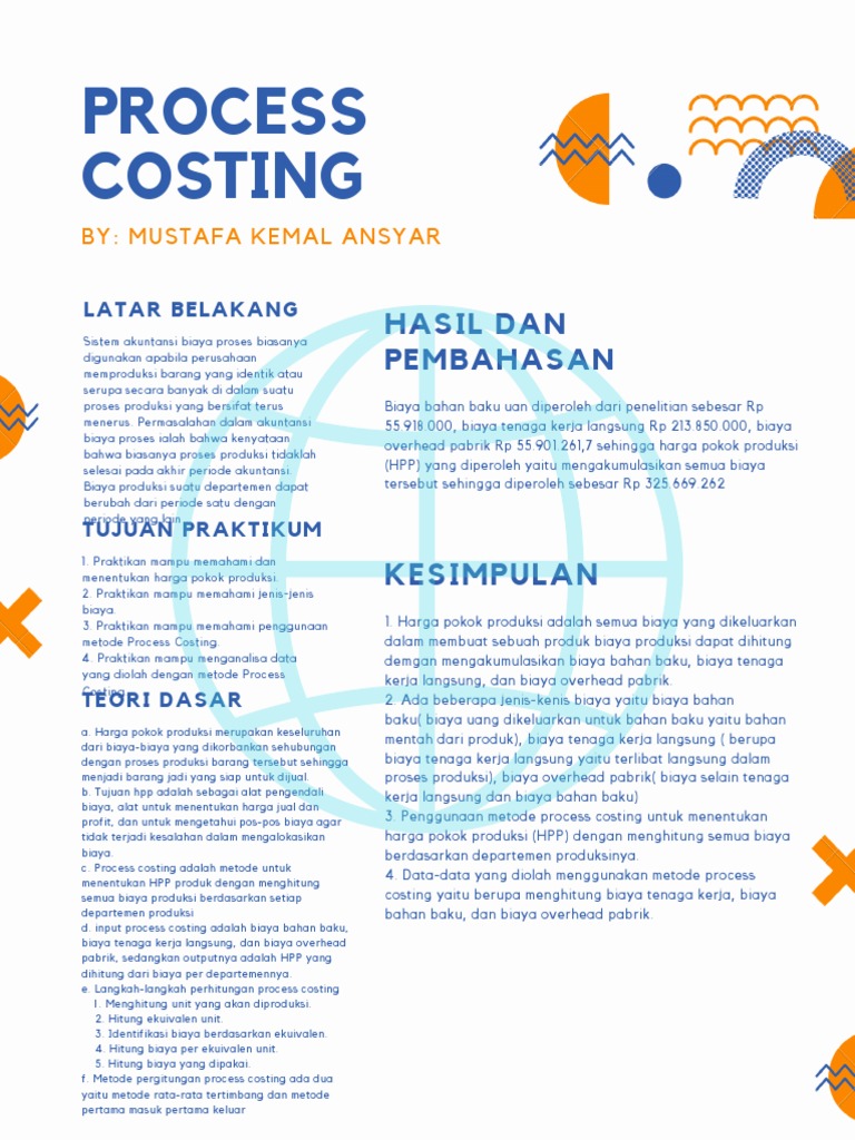Poster Process Costing | PDF