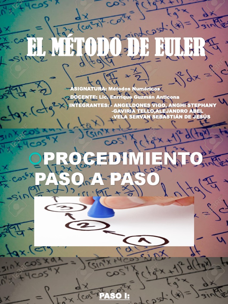 Método de Euler-Diapositivas | PDF