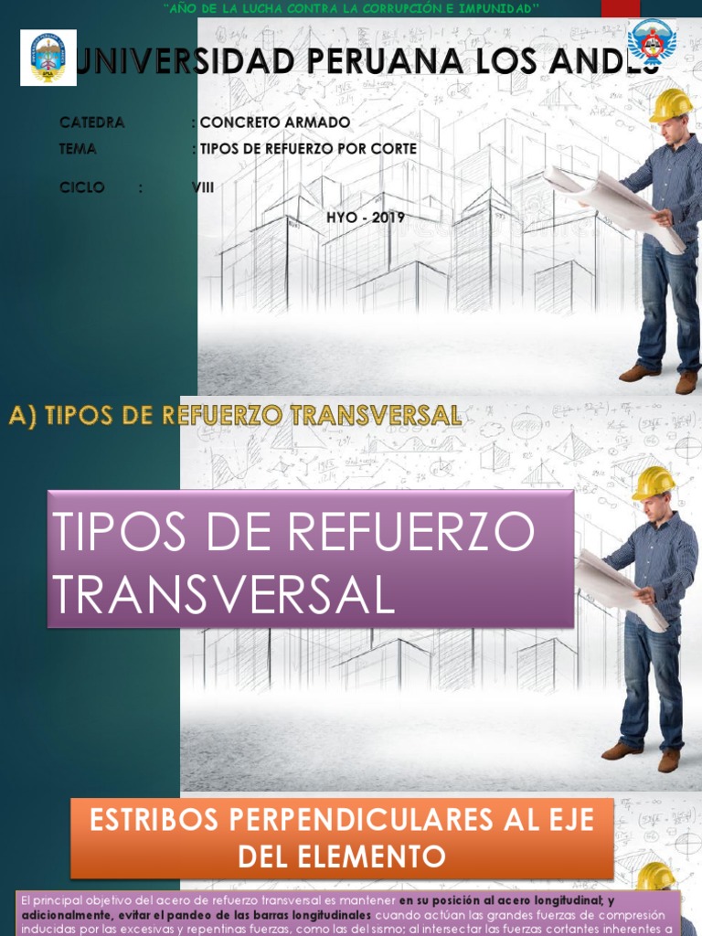 Revisión de los tipos de refuerzo transversal y sus funciones para elementos estructurales de ...