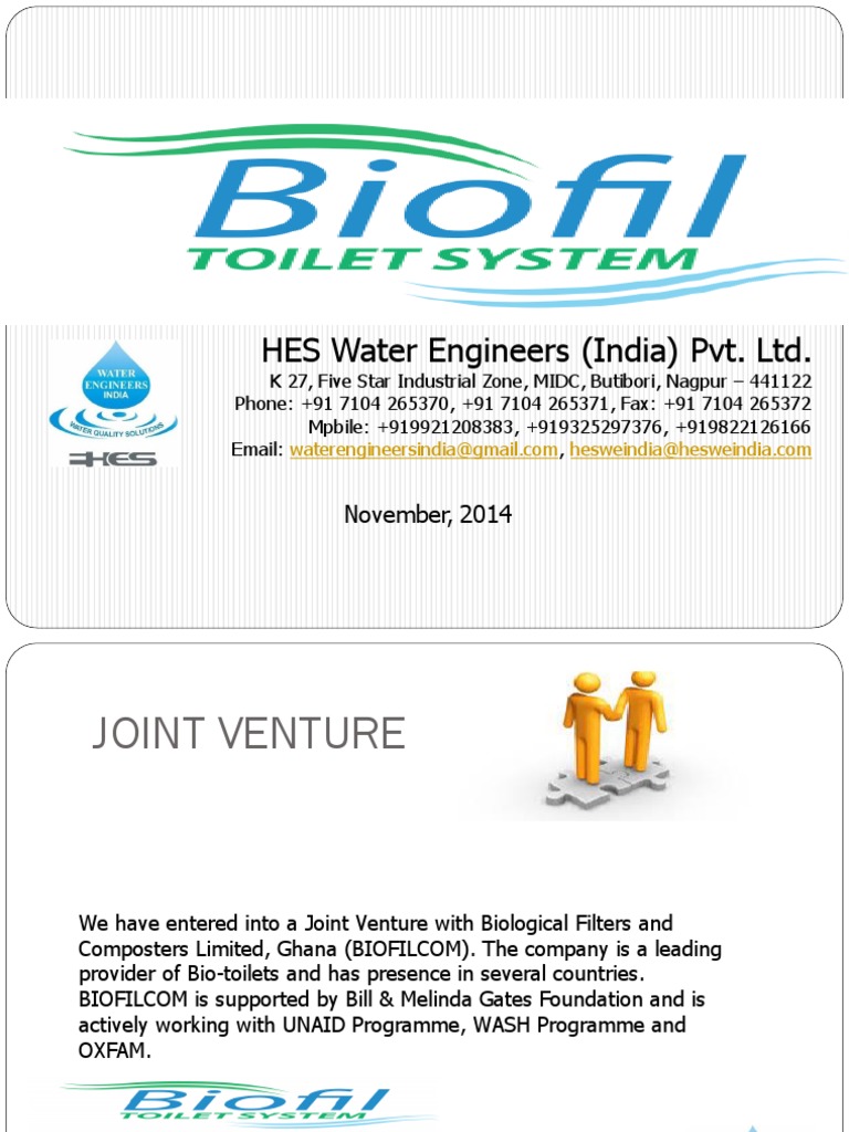 Biofil Toilet Heswe | PDF | Septic Tank | Anaerobic Digestion