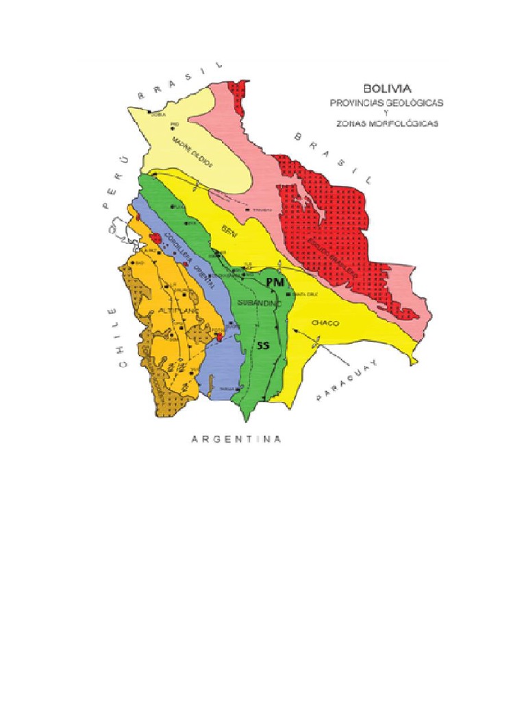 Mapa Geologico de Bolivia | PDF