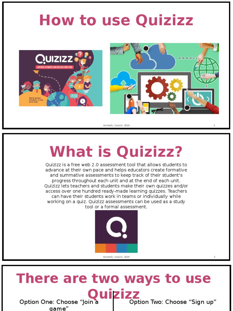 Quizizz Tutorial | PDF | Quiz | Communication
