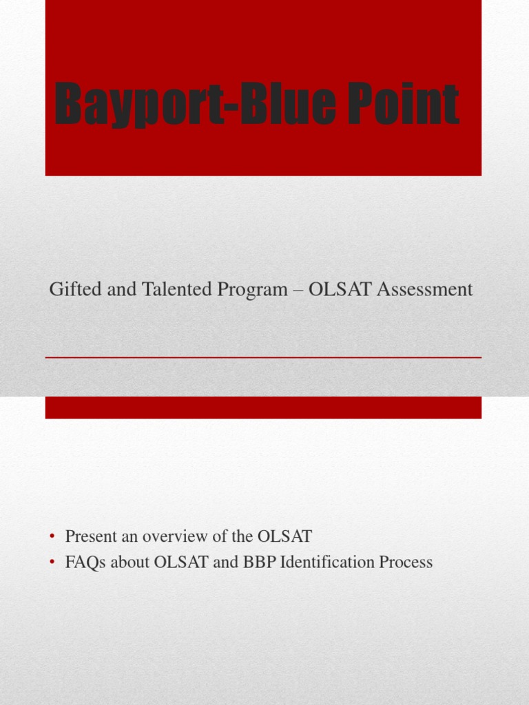 Parent Presentation On Olsat | PDF | Neuroscience | Behavioural Sciences
