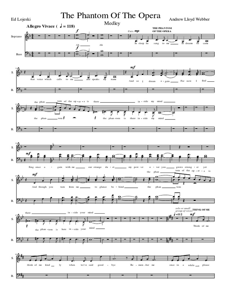 Phantom of The Opera PDF | PDF | Musicals | Musical Theatre