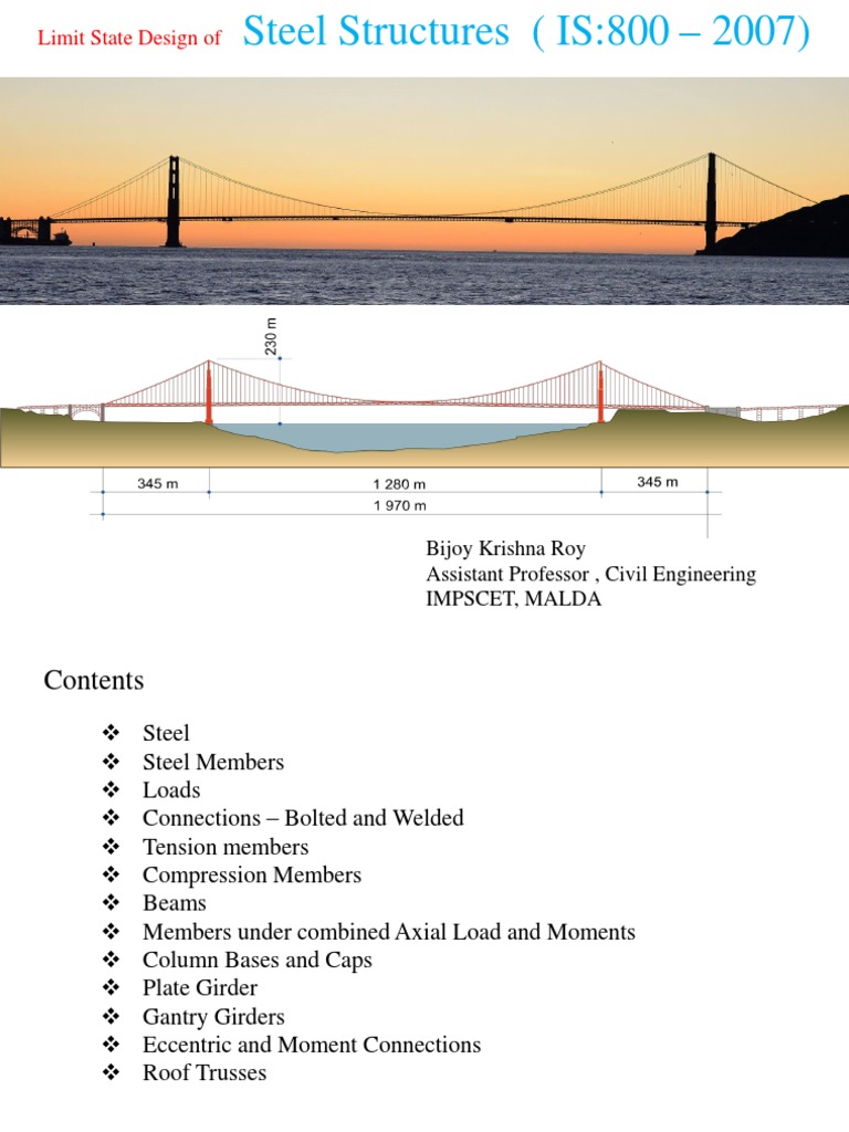 Limit State Design Of: Bijoy Krishna Roy Assistant Professor, Civil ...