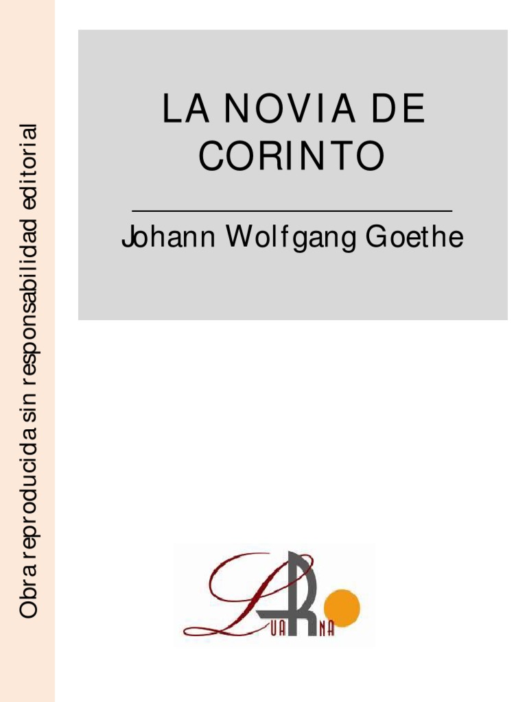 La Novia De Corinto Pdf Pdf Religión Y Creencia Naturaleza