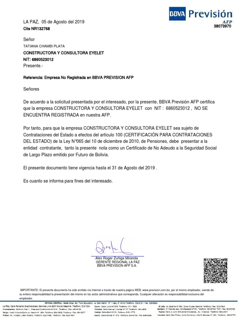 Afp Prevision | PDF | Gobierno | Labor