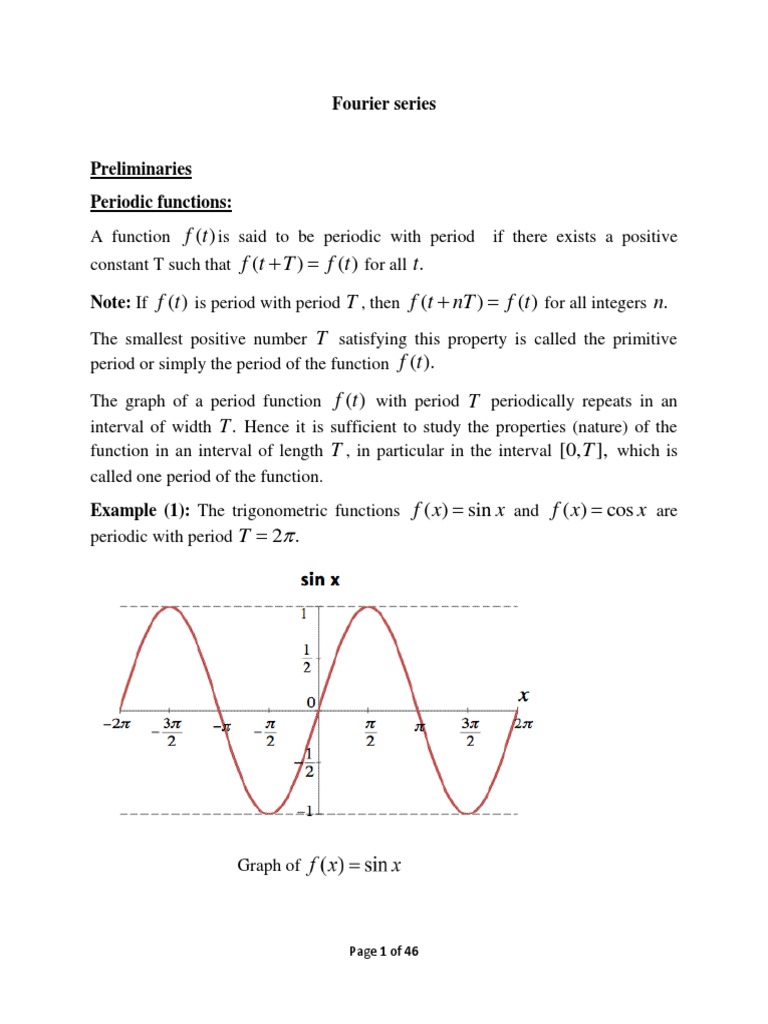 Fourier Series | PDF | Mathematical Analysis | Functions And Mappings