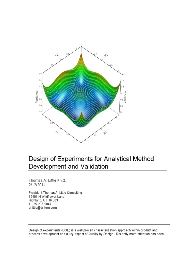 DOE For Method Development and Validation 2122014 | PDF | Accuracy And ...
