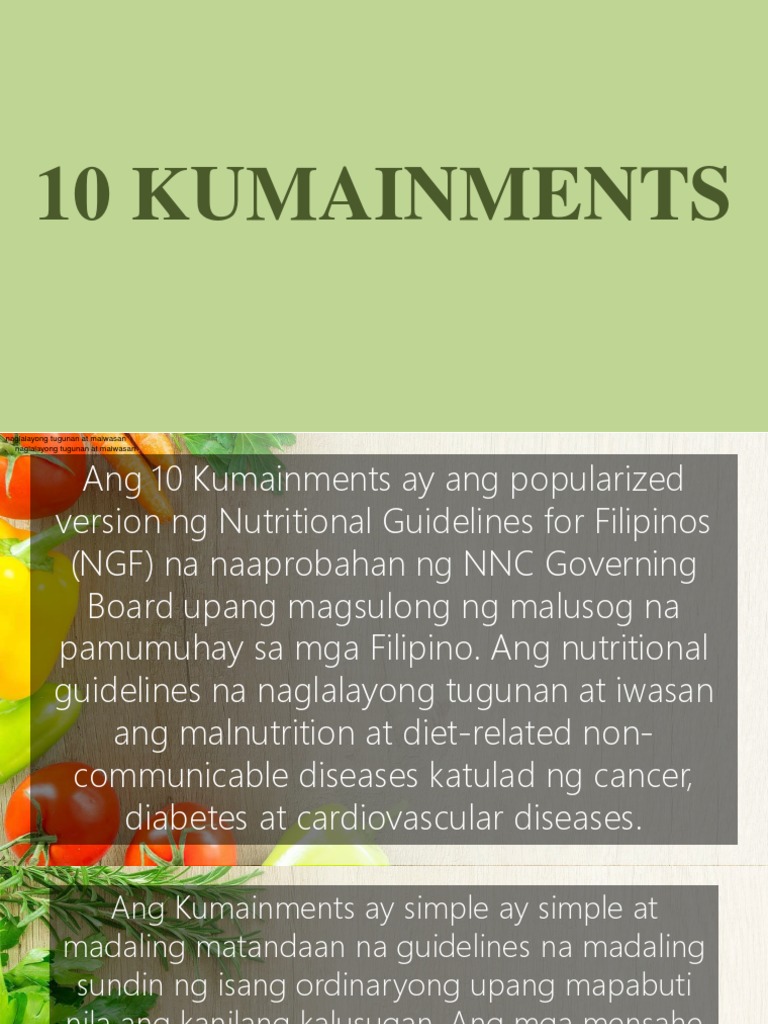 10 Kumainments | PDF