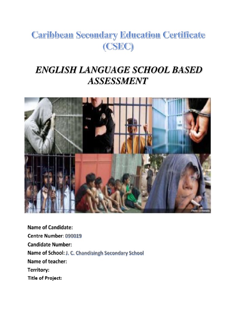 English Language School Based Assessment: Title of Project | PDF ...