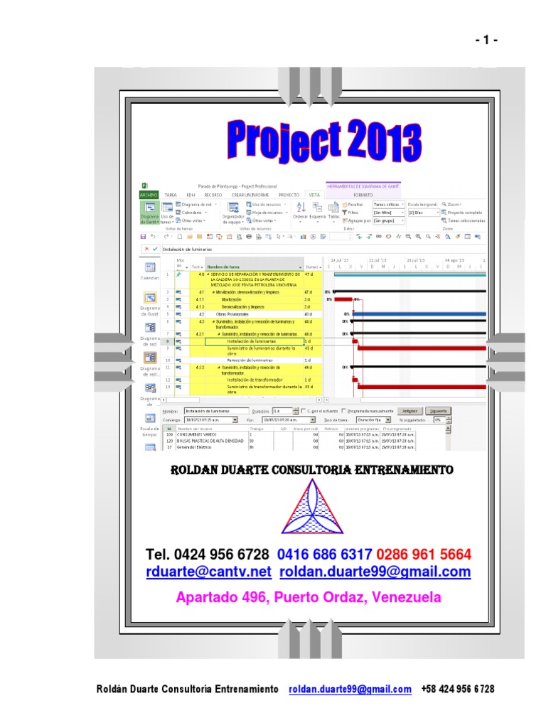 Project 2013 N1 PDF | PDF | Microsoft Office | Microsoft Excel