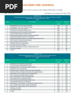 CTU Bus Timetable for Suburban Routes | PDF | Punjab | Bus Transport