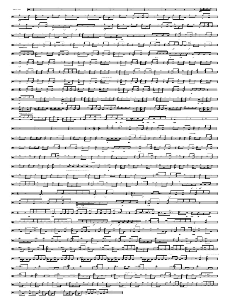 Kind - Plini (Drums) PDF | PDF | Gaiaphones | Percussion Instruments