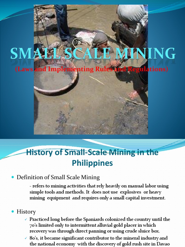 Small Scale Mining | PDF | Mining | Employment