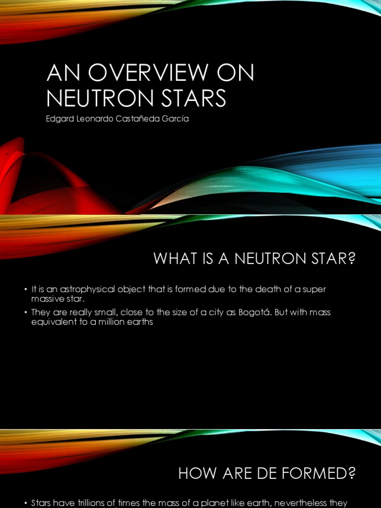 Understanding Neutron Stars Formation | PDF | Young Adult