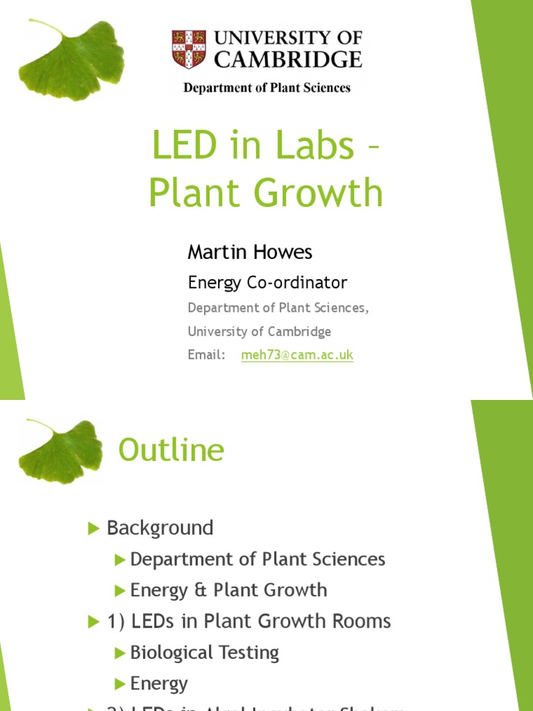 Led in Labs Plant Growth | PDF | Light Emitting Diode | Light
