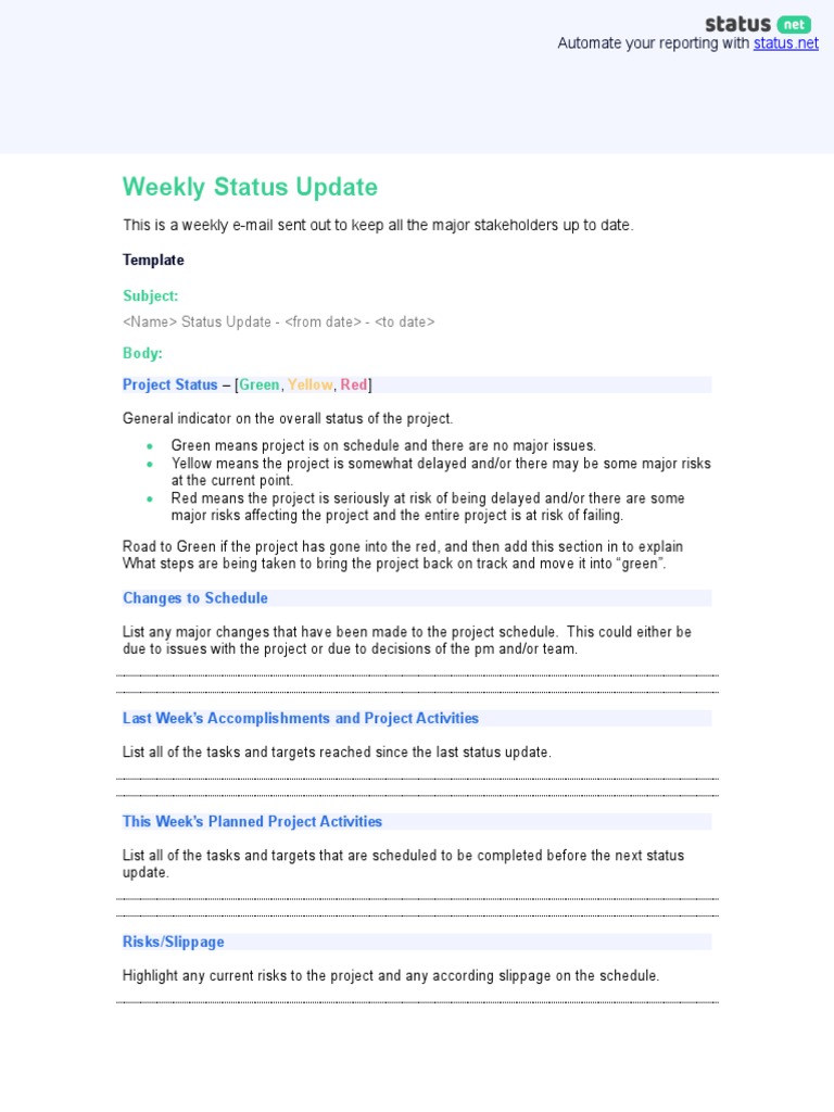 Weekly Project Report | PDF