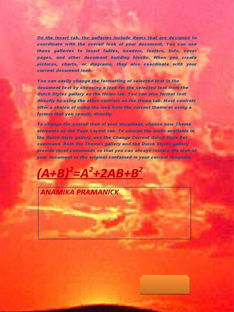 On The Insert Tab | PDF