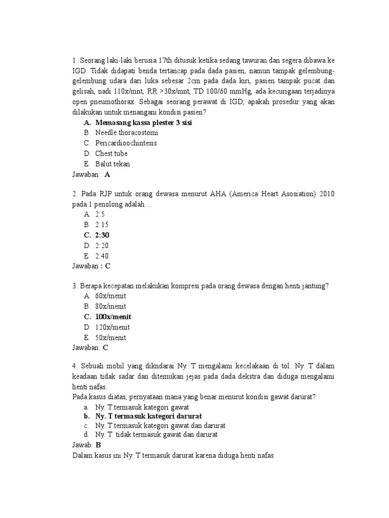Soal Gadar 1 | PDF | Pengembangan Diri