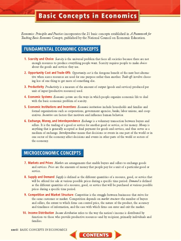 Basic Concepts in Economics | PDF | Economic Theories | Economics