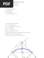Setting Out - Curves PDF | PDF | Tangent | Surveying