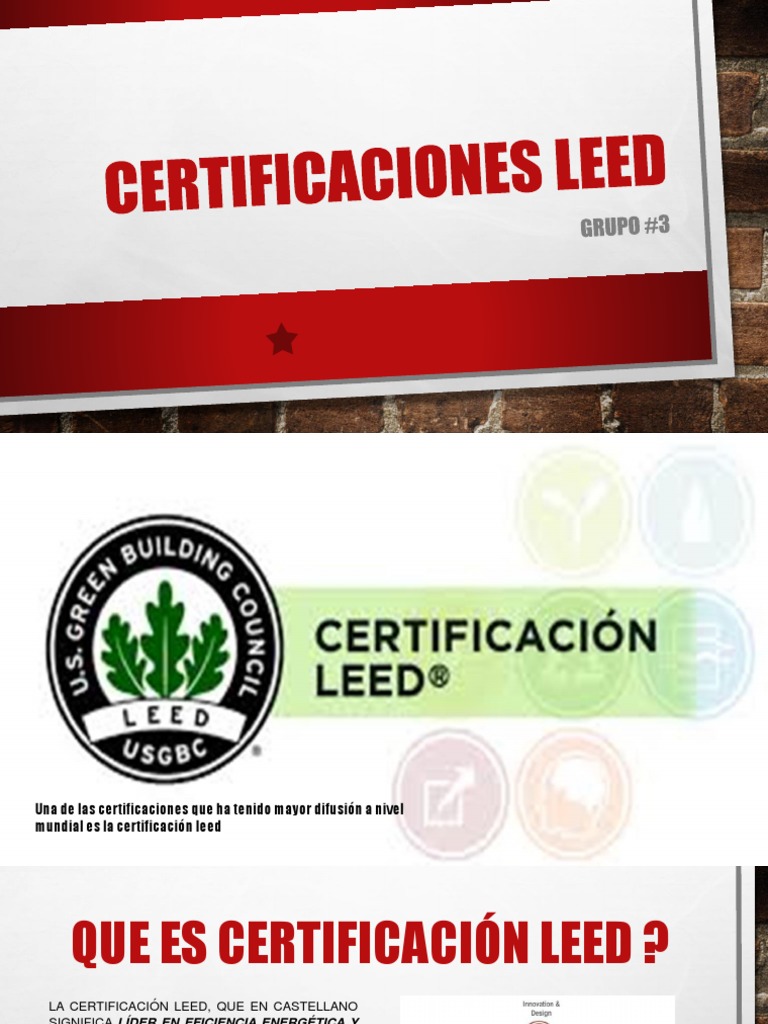 Certificacion Leed | PDF | Liderazgo en Energía y Diseño Ambiental | Uso eficiente de energía