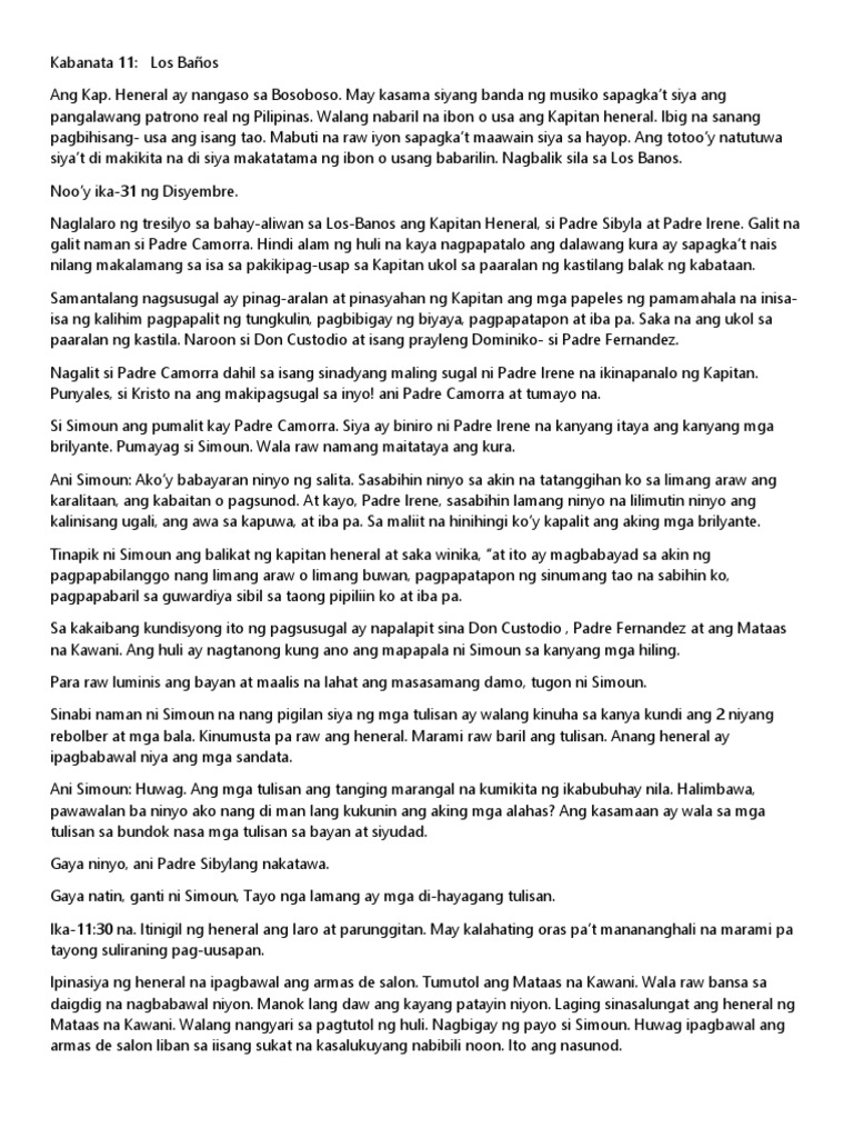 Kabanata 11 | PDF