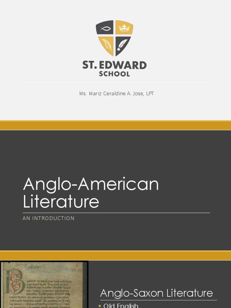 Anglo American Literature | PDF | English Literature | England