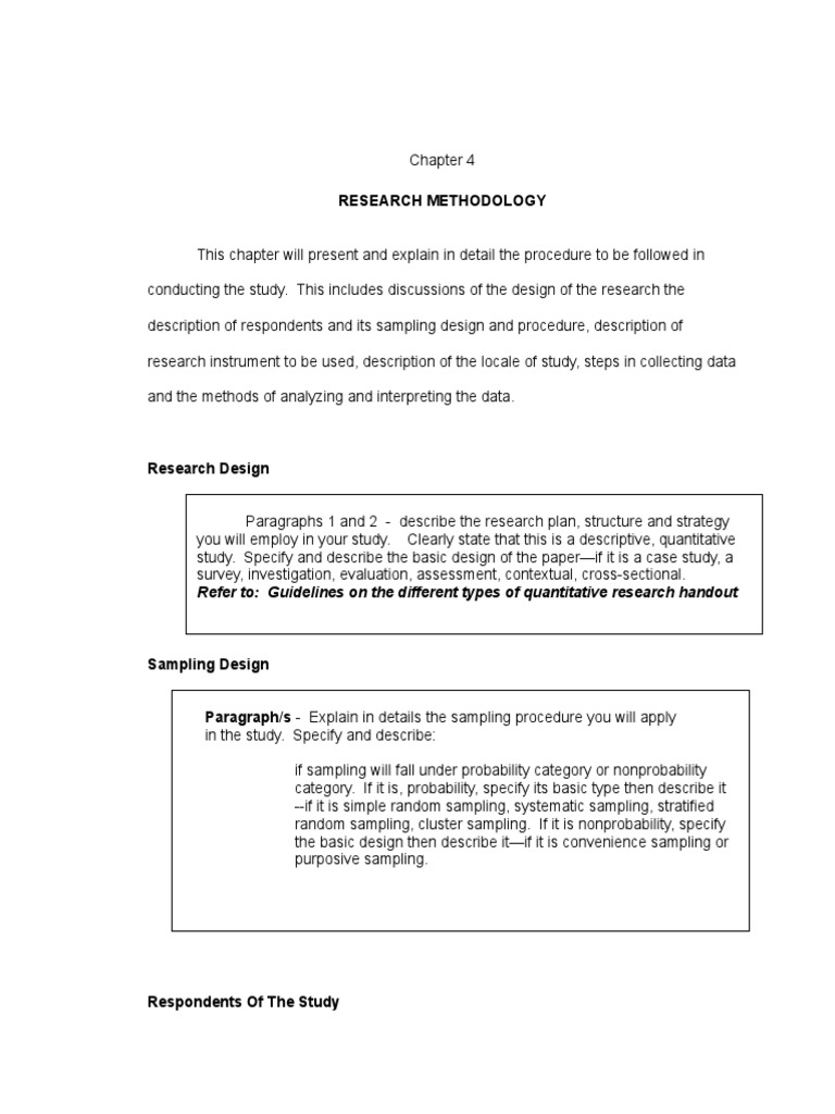 Chapter 4 Guide Page With Layout | PDF | Sampling (Statistics) | Questionnaire