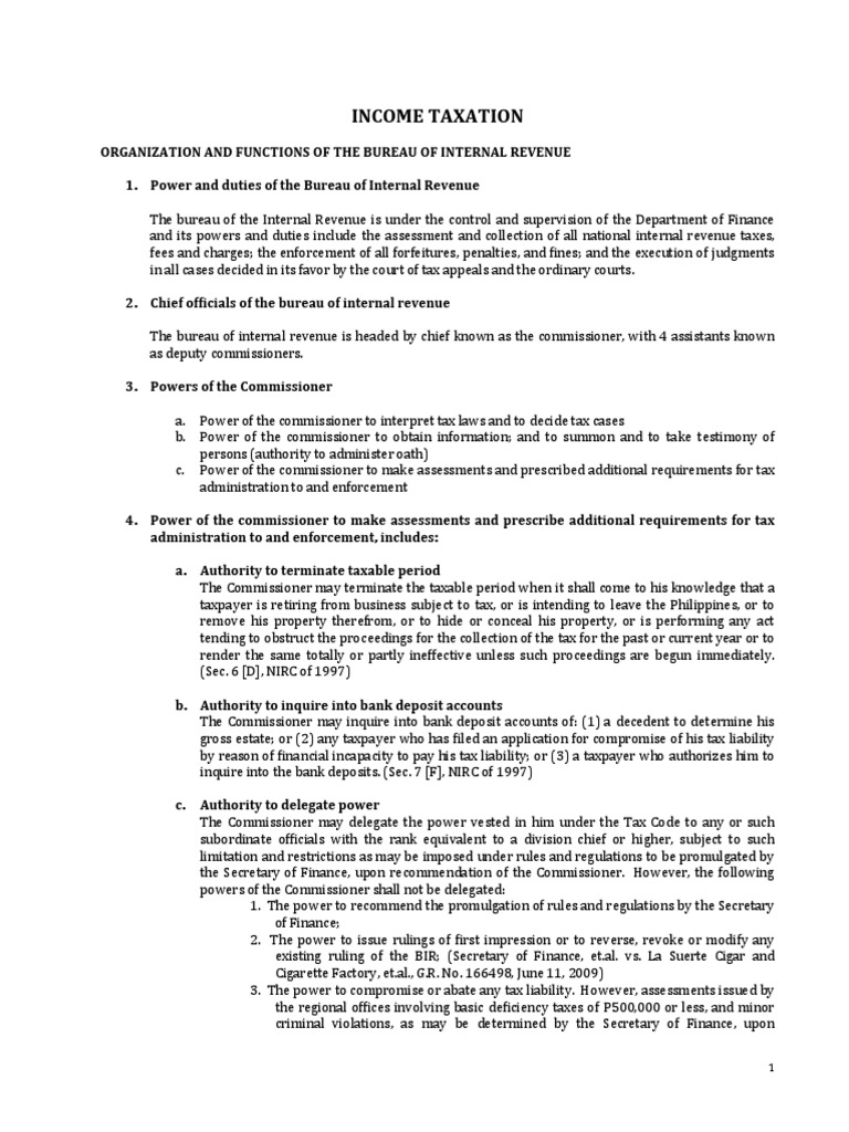 Tax 1 Notes 2019 20 Part 2 For Students | PDF | Gross Income | Income Tax