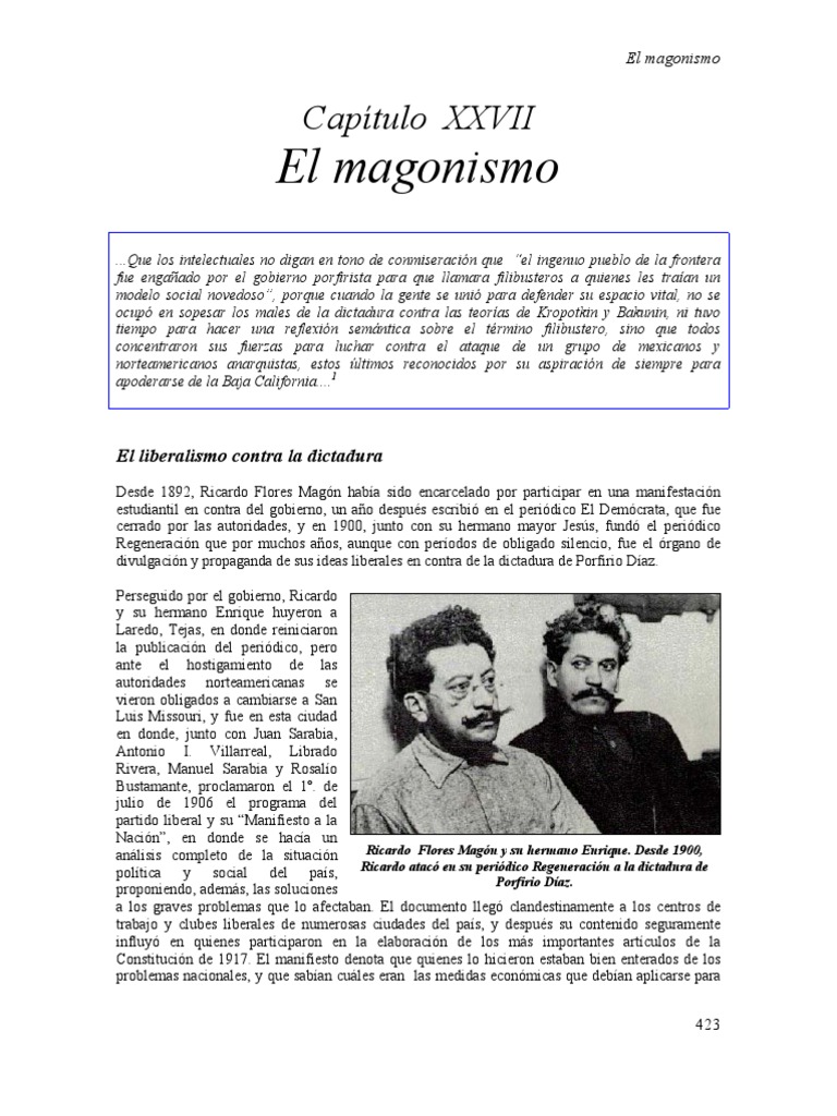 El Magonismo en Baja California | PDF | Anarquismo | México