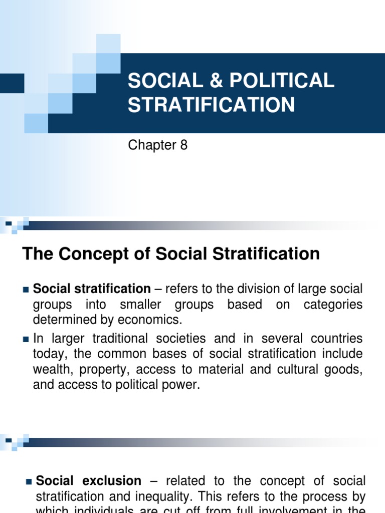 CHAPTER 8 Social Political Stratification | Download Free PDF | Social ...