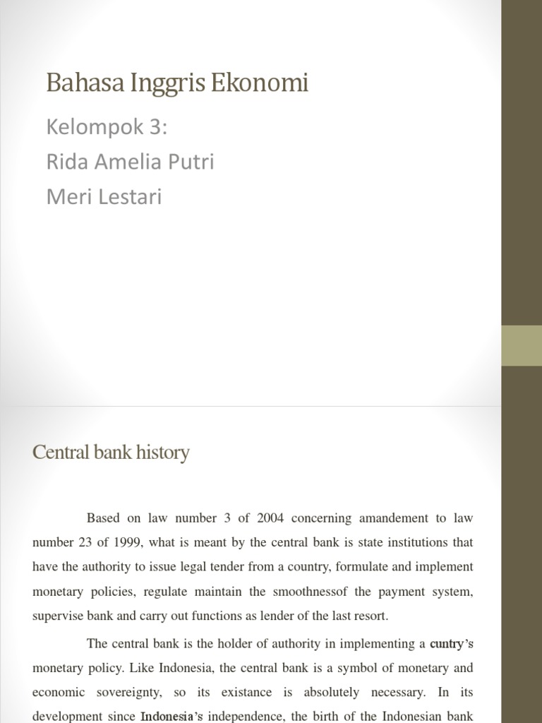 Central Bank History & Functions | PDF | Central Banks | Indonesian Rupiah