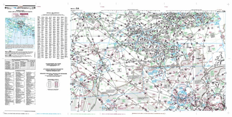 Jeppesen Enroute Chart ME (HL) 5 A Cen Asia | PDF