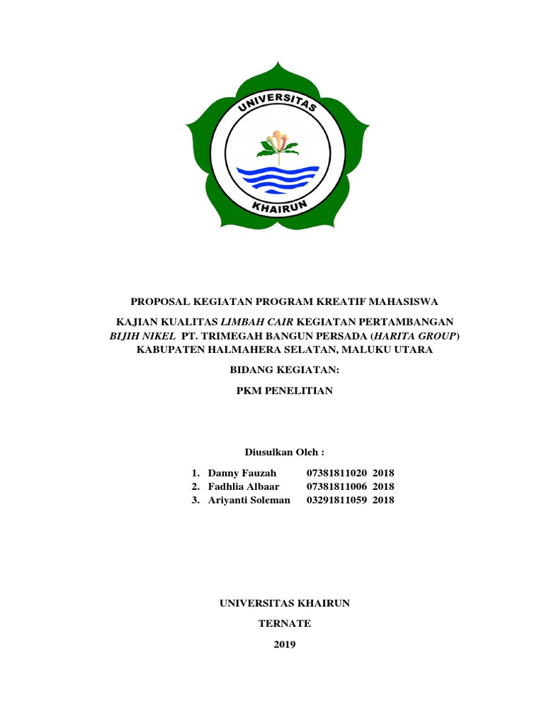 Proposal Kegiatan Program Kreatif Mahasiswa Fixs | PDF