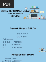 Soal Latihan - SPLDV Metode Grafik | PDF