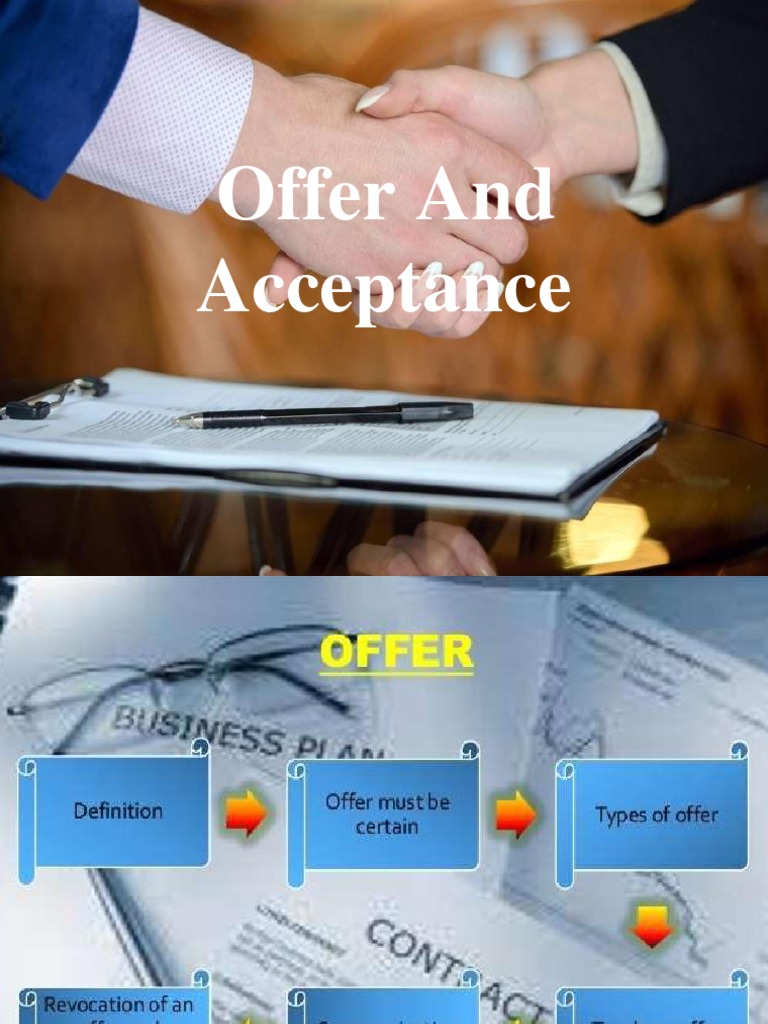Offer and Acceptance | PDF | Law