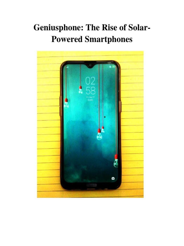 Geniusphone: The Rise of Solar-Powered Smartphones | PDF | Glasses ...