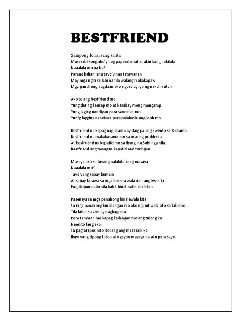 Bestfriend | PDF