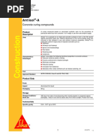 Antisol®-WB: Product Data Sheet | PDF | Concrete | Water