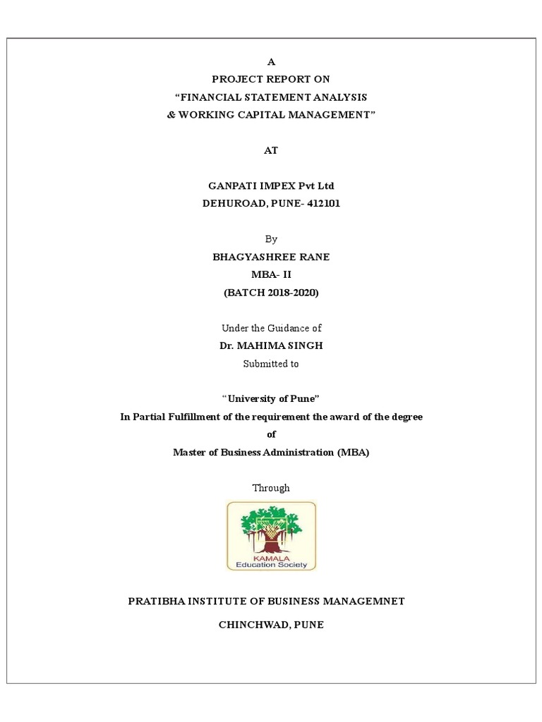 Financial Statement Analysis Sip.... Bhagyashree | PDF | Market Liquidity | Interest