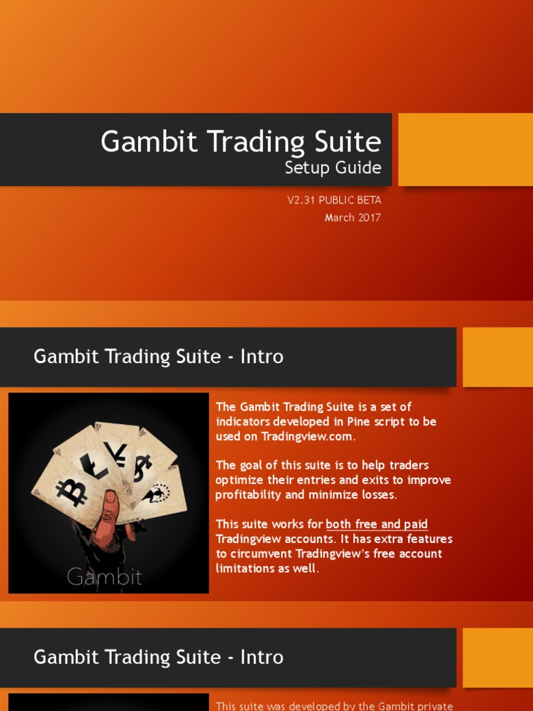 Gambit Tutorial | PDF | Market Trend | Financial Markets