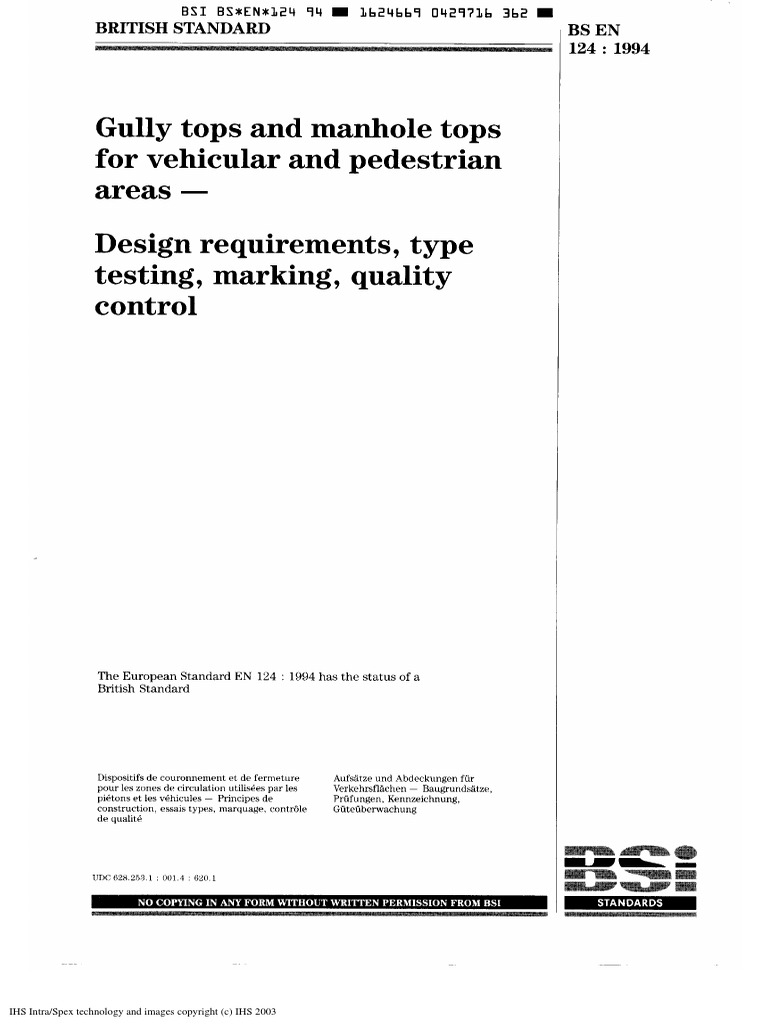 BS en 124 | PDF