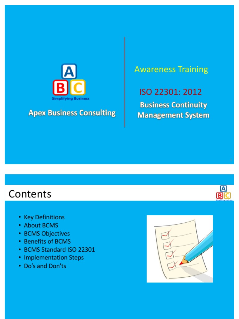BCMS Awareness 1.0 | PDF | Disaster Recovery | Risk Management
