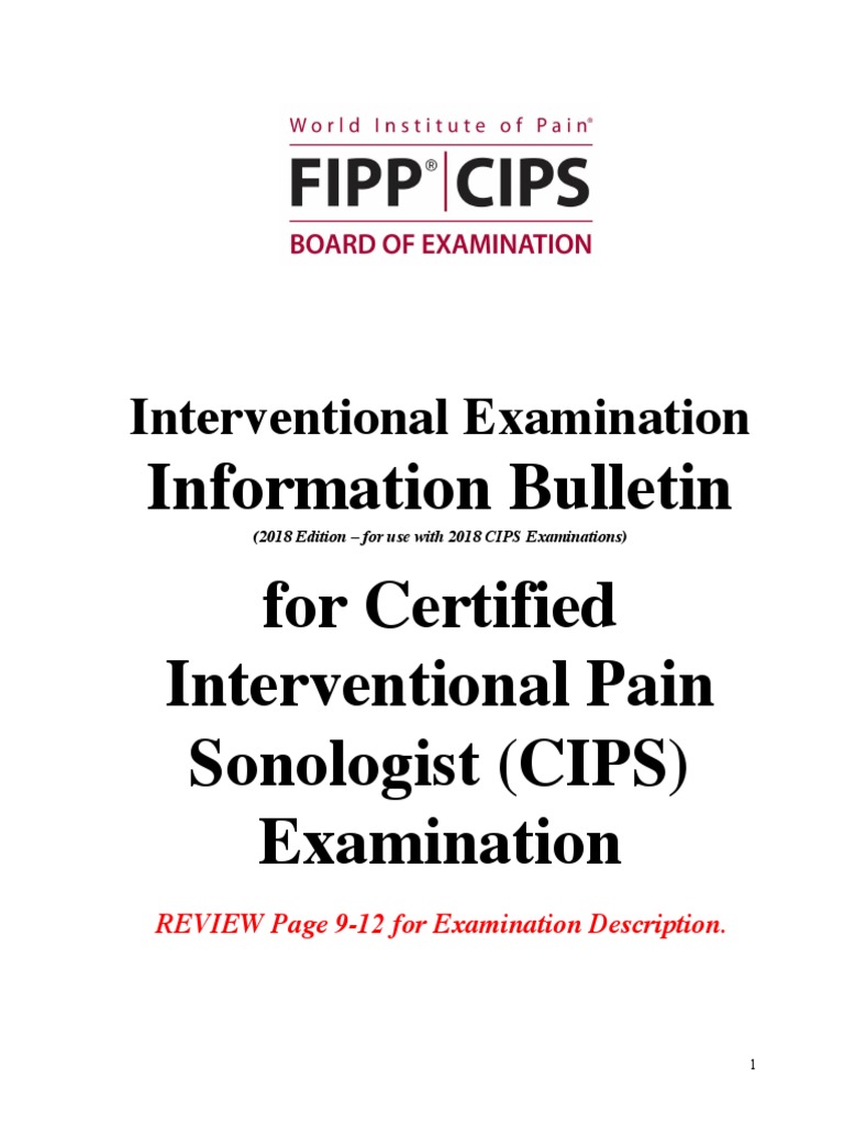 Interventional Examination: Information Bulletin For Certified ...